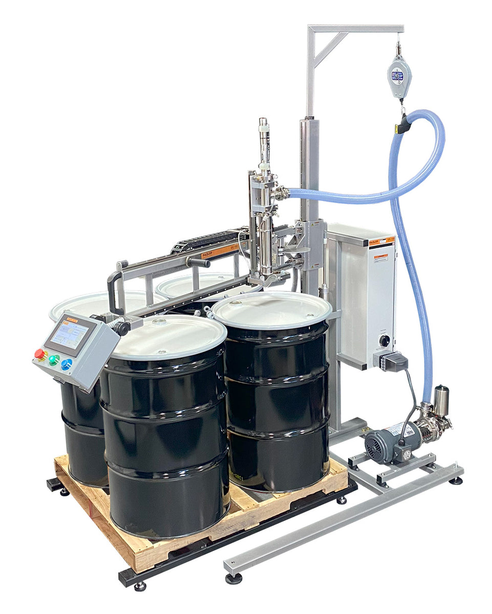 Drum, Tote, & Pail Filling Machine - Swing Arm Palletized Filler – Paquip
